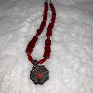 Studio Barse | Jewelry | Barse Red Stone Necklace Nwt | Poshmark